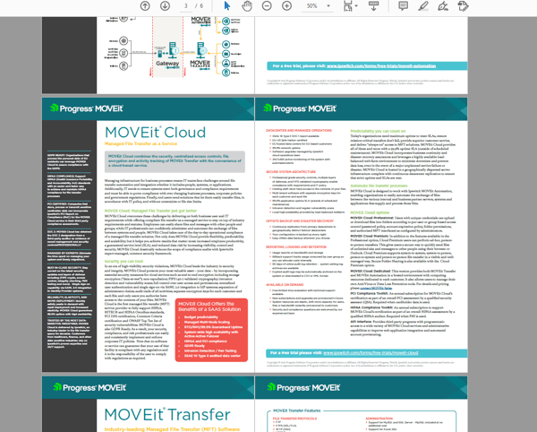 How do I merge PDF files with MOVEit Automation?